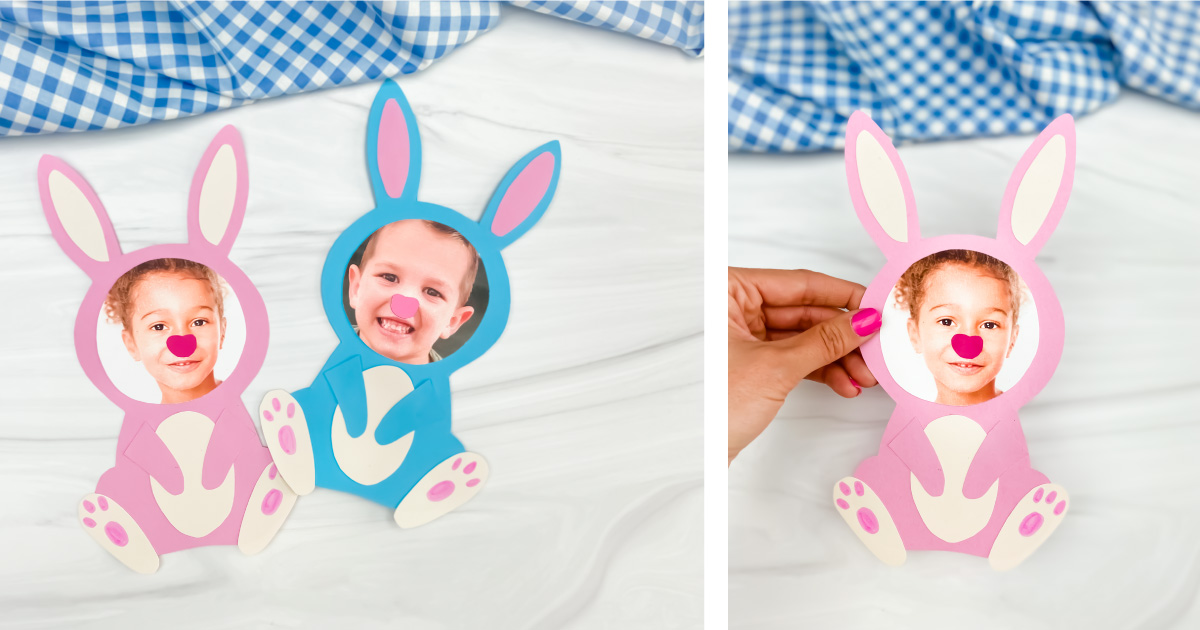 Easter Bunny Photo Craft For Kids [Free Template]