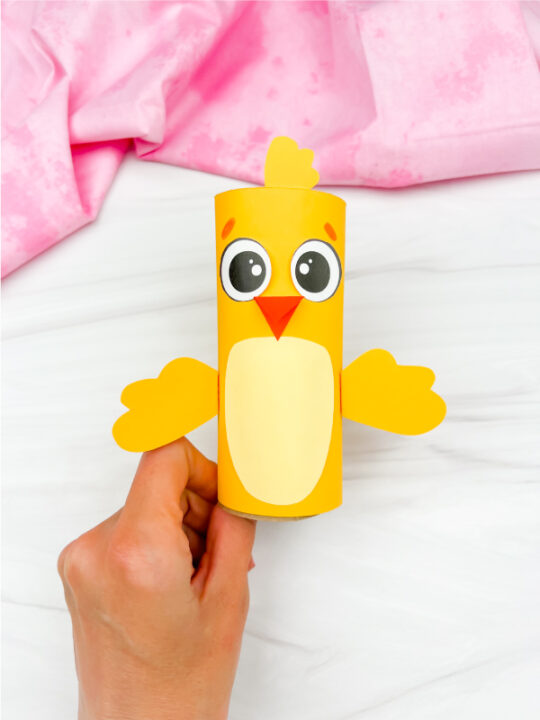 Toilet Paper Roll Chick Craft [Free Template]