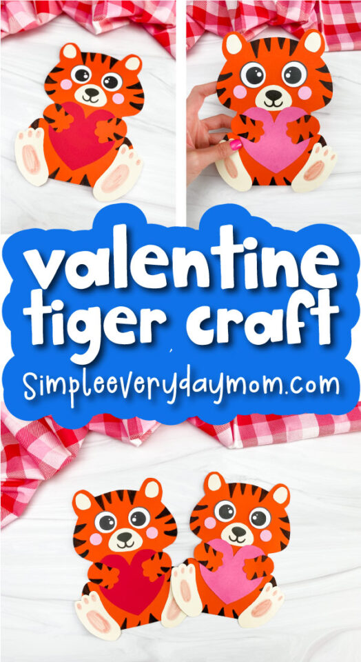 Tiger Valentine Craft For Kids [Free Template]