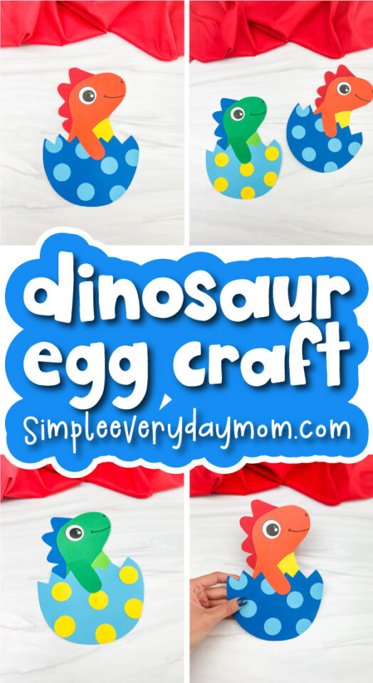 Dinosaur Egg Craft For Kids [Free Template]