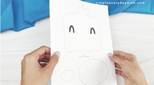 Chick Paper Bag Puppet Craft [Free Template]