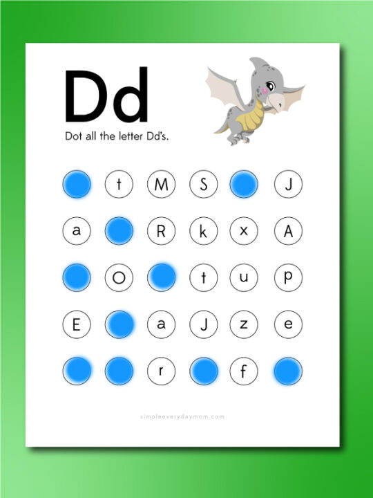 Dinosaur Do A Dot Printables [Freebie]