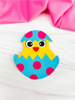 Easter Chick Card Craft [Free Template]