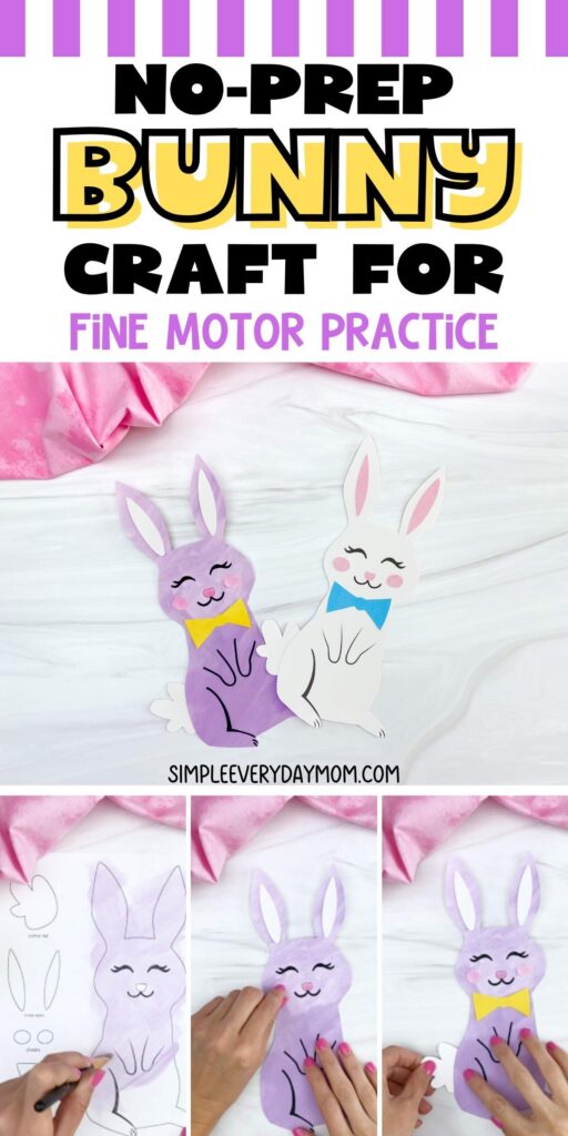 Printable Easter Bunny Craft For Kids [Free Template]