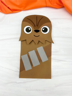 Chewbacca Paper Bag Puppet Craft [Free Template]