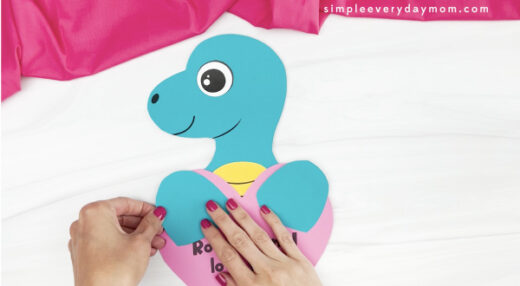 Dinosaur Mothers Day Craft For Kids [Free Template]