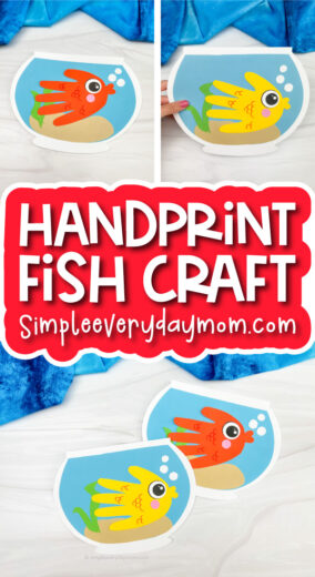 Fish Handprint Craft For Kids [Free Template]