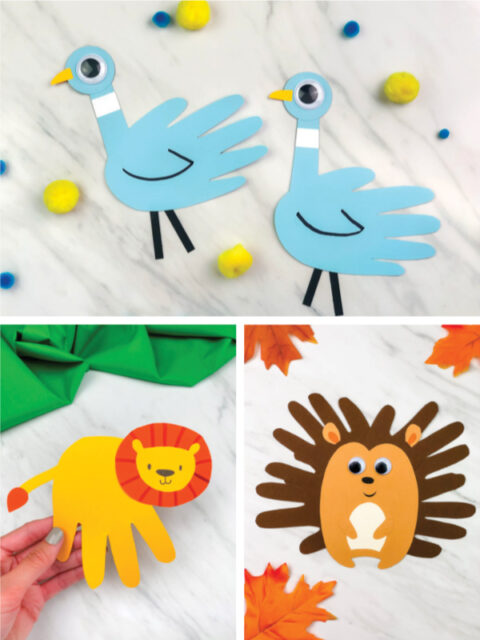 53 Fun Handprint Crafts For Kids [Free Templates] - Simple Everyday Mom