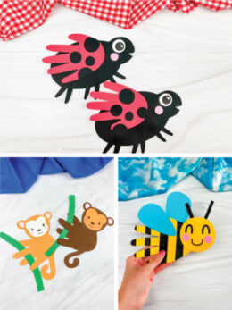 53 Fun Handprint Crafts For Kids [Free Templates] - Simple Everyday Mom