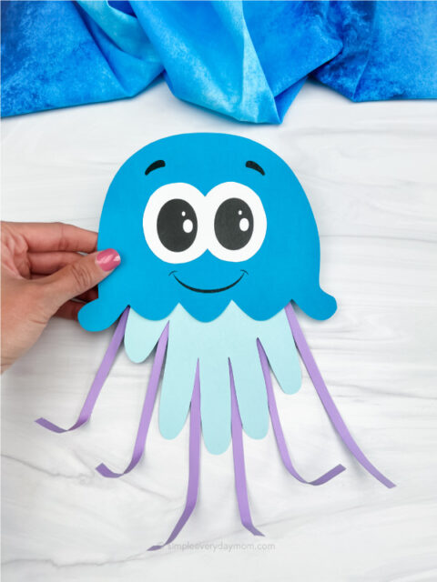 Handprint Jellyfish Craft For Kids [Free Template]