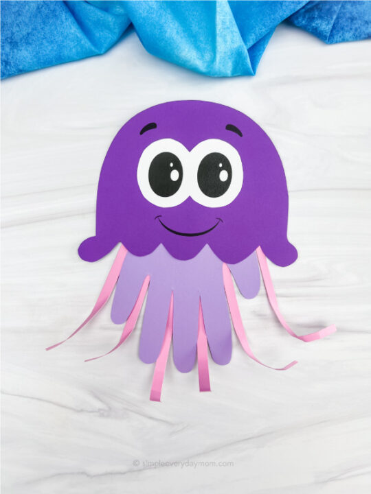 Handprint Jellyfish Craft For Kids [Free Template]