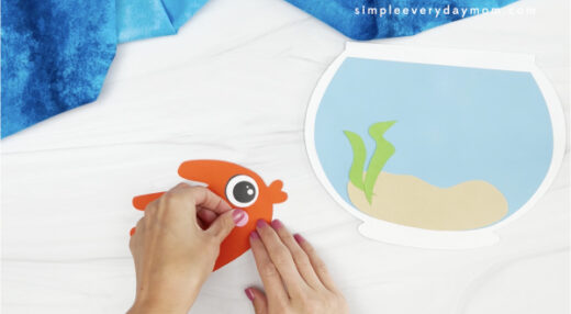 Fish Handprint Craft For Kids [Free Template]
