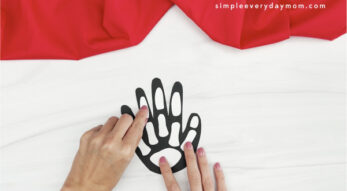 X Ray Handprint Craft For Kids [Free Template]