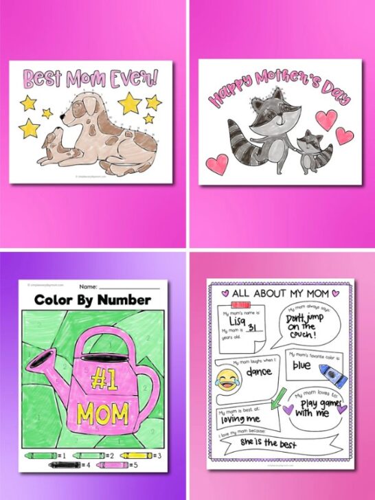 Shark Mother's Day Card Craft For Kids [Free Template]