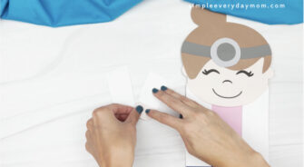 Doctor Paper Bag Puppet Craft [Free Template]