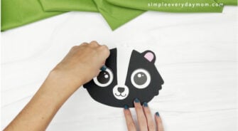 Skunk Paper Bag Puppet Craft [Free Template]