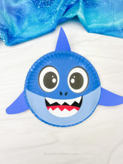 Paper Plate Shark Craft For Kids [Free Template]
