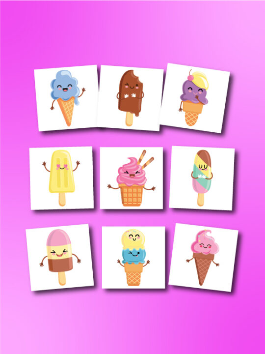 Ice Cream Matching Game Printable [Freebie]