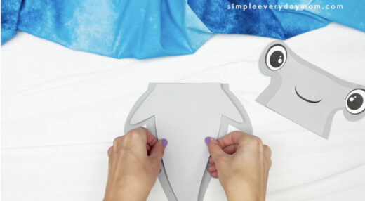 Hammerhead Shark Puppet Craft For Kids [Free Template]