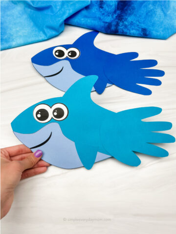 Shark Handprint Craft For Kids [Free Template]