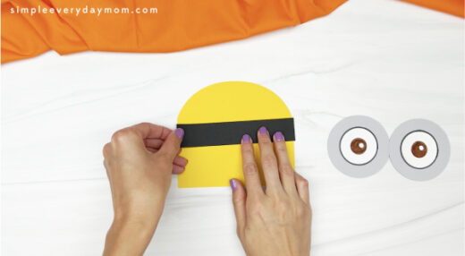 Minion Paper Bag Puppet Craft For Kids [Free Template]