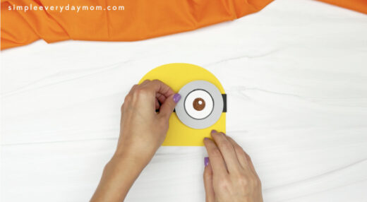 Minion Paper Bag Puppet Craft For Kids [Free Template]