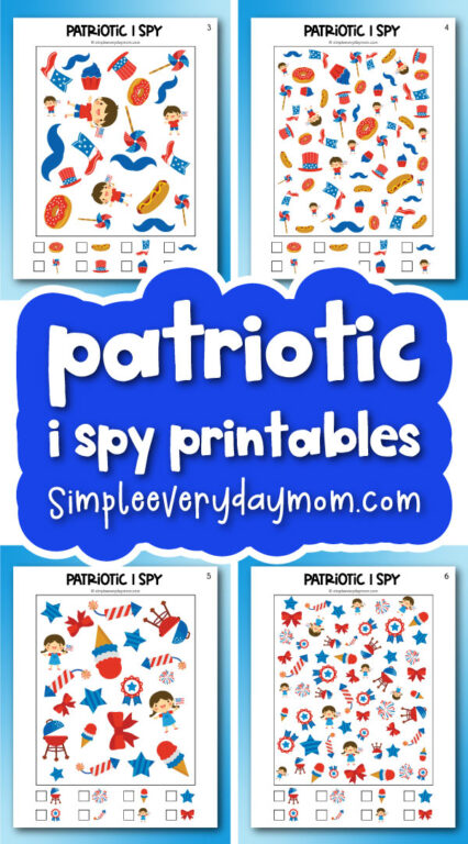 4th Of July I Spy Printables For Kids
