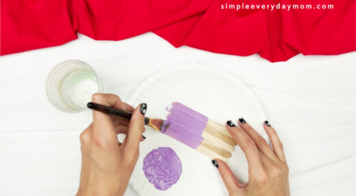 Popsicle Stick Crayon Craft For Kids [Free Template]