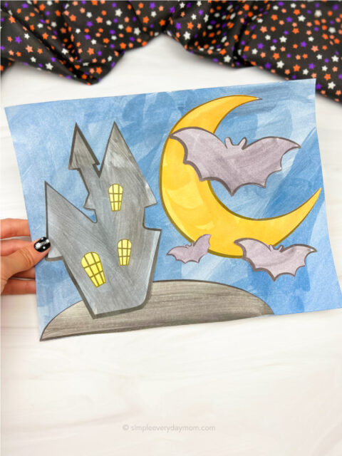 Bat Art Project For Kids [Free Printable]