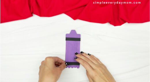 Popsicle Stick Crayon Craft For Kids [Free Template]