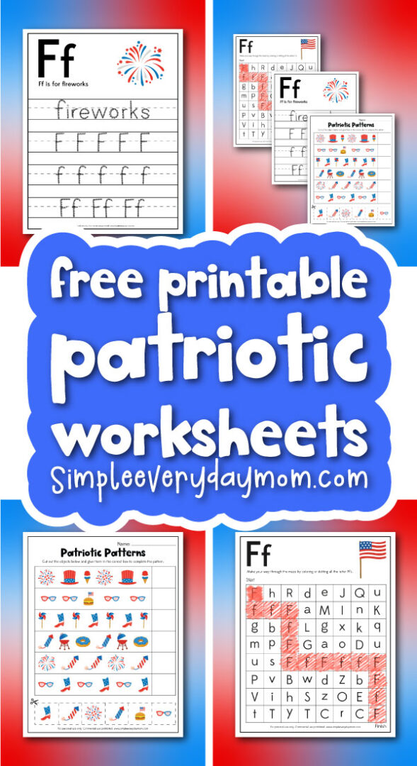 4th Of July Worksheets For Kids [Freebie]