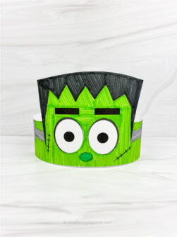 Frankenstein Headband Craft For Kids [Free Template]