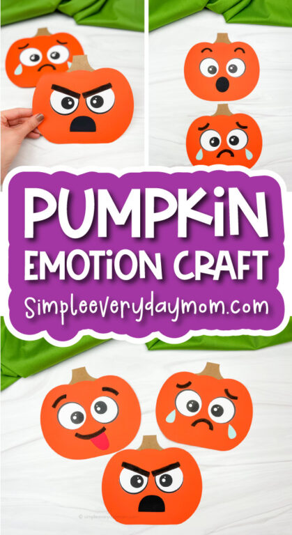 Pumpkin Emotions Craft For Kids [Free Template]