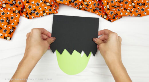 Frankenstein Handprint Craft For Kids [Free Template]