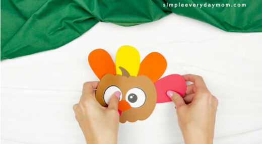 Pumpkin Turkey Craft For Kids [Free Template]