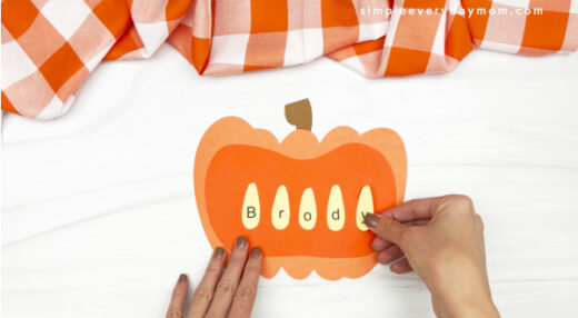 Pumpkin Name Craft For Kids [Free Template]