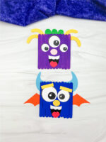 Monster Popsicle Stick Craft For Kids [Free Template]