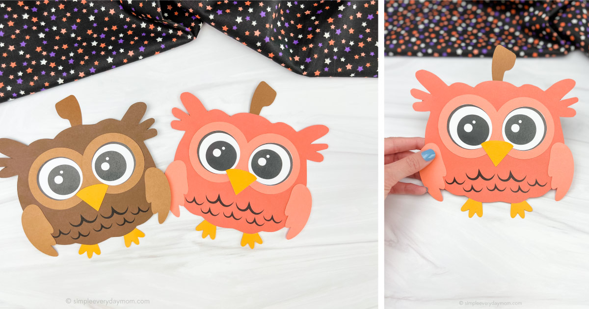 Owl Pumpkin Craft For Kids [Free Template]