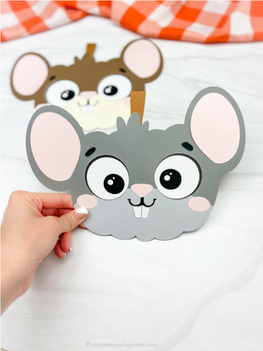 Mouse Pumpkin Craft For Kids [Free Template]