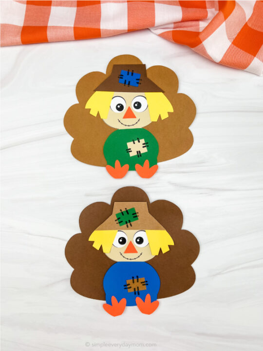 Scarecrow Turkey Disguise Craft For Kids [Free Template]