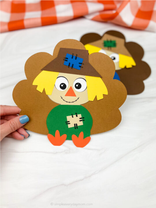 Scarecrow Turkey Disguise Craft For Kids [Free Template]