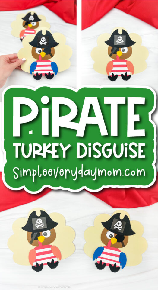 Pirate Turkey Disguise Craft For Kids [Free Template]