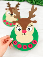 Reindeer Name Craft For Kids [Free Template]