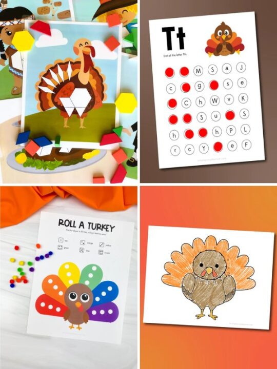 Santa Turkey Disguise Craft For Kids [Free Template]