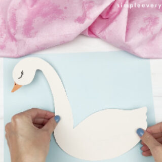 Handprint Swan Craft For Kids [Free Template]