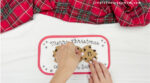 Santa's Cookie Plate Name Craft For Kids [Free Template]