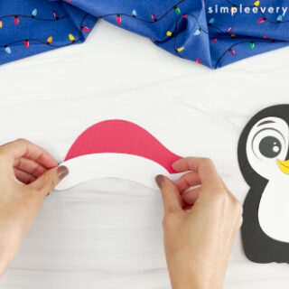 Christmas Penguin Craft For Kids [Free Tempate]