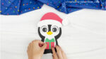 Christmas Penguin Craft For Kids [Free Tempate]
