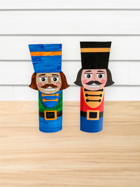 Nutcracker Toilet Paper Roll Craft For Kids [Free Template]