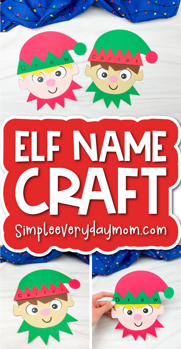 Elf Name Craft For Kids [Free Template]